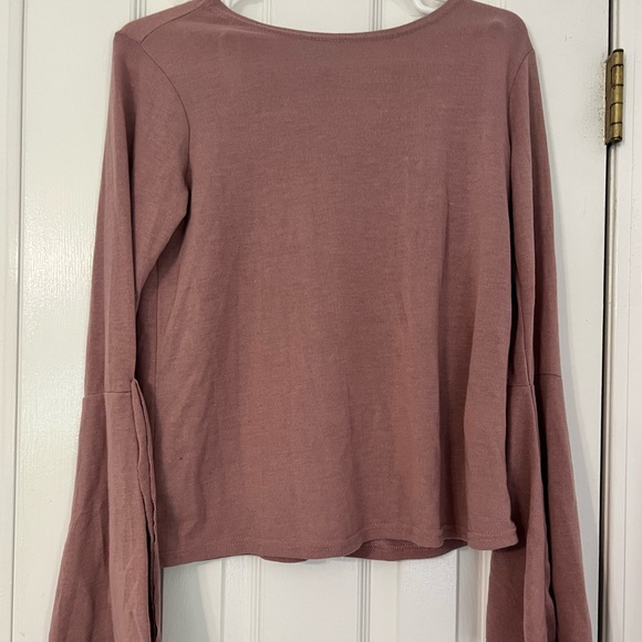 Urban Heritage | Tops | Light Pink Bell Sleeve Blouse | Poshmark